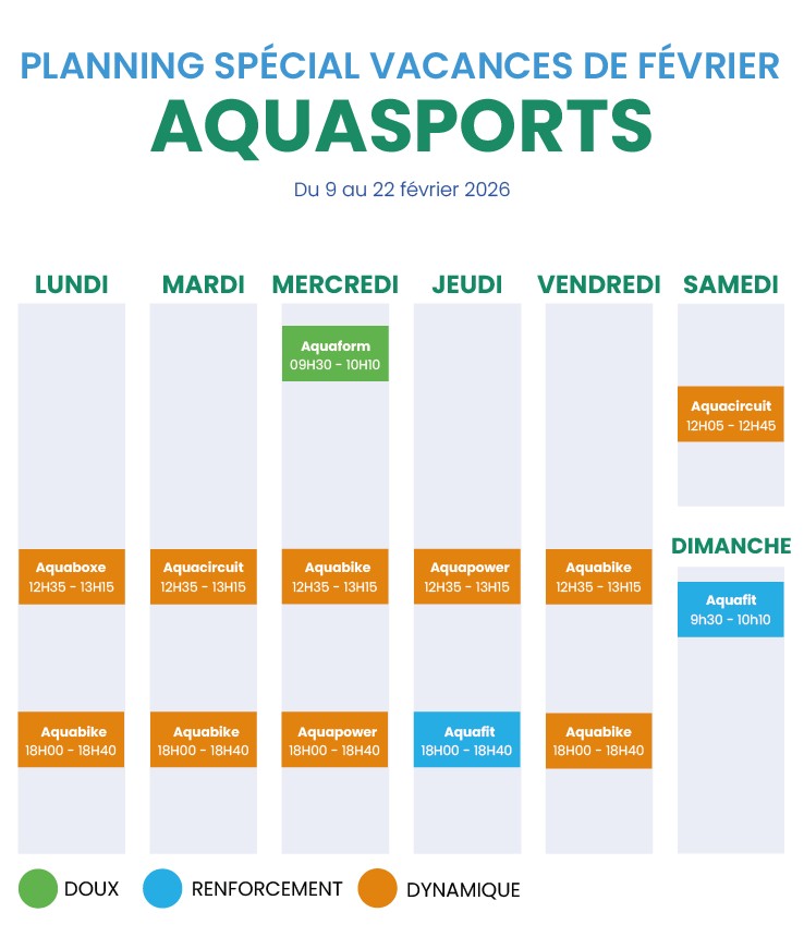 Vacances de février 2026 à Aquavert - Aquavert